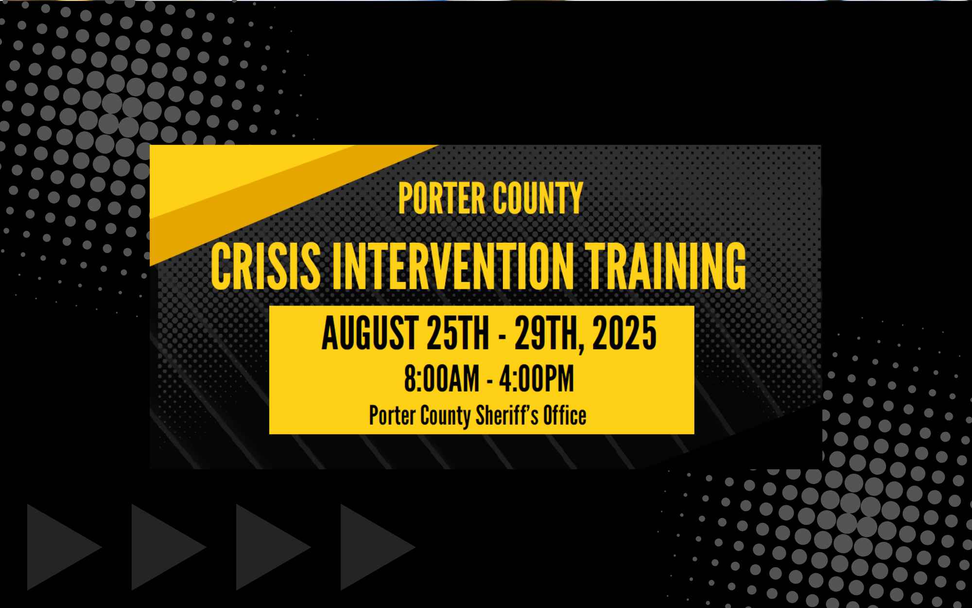 Porter County Crisis Intervention Training – MAAC Foundation